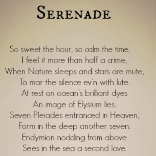 “Serenade” By Edgar Allan Poe Review – The Book Corner Chronicles