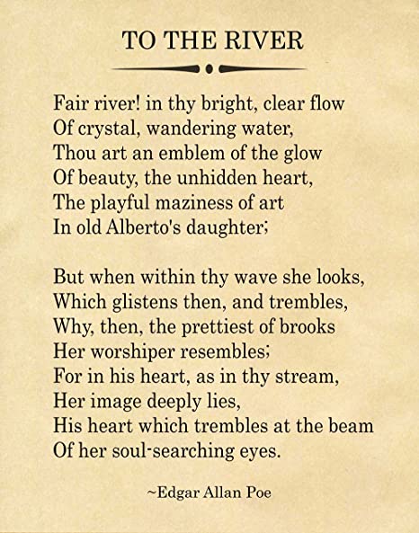 “To The River” By Edgar Allan Poe Review – The Book Corner Chronicles