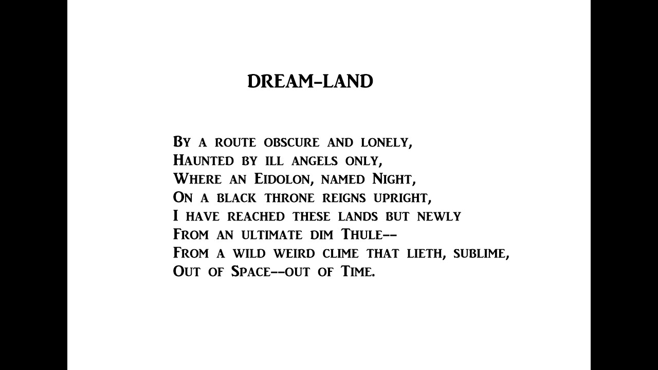 “Dream-land” By Edgar Allan Poe Review – The Book Corner Chronicles