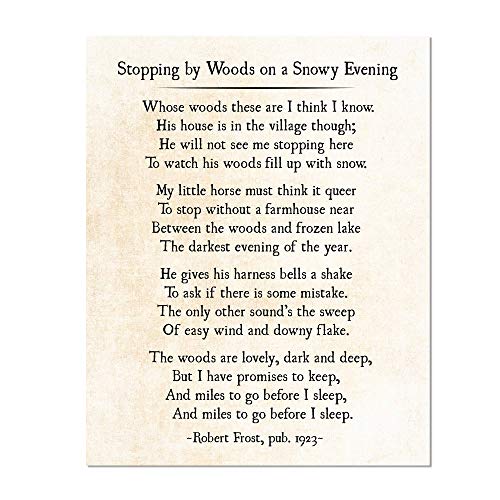“Stopping by Woods on a Snowy Evening” By Robert Frost Review – The ...