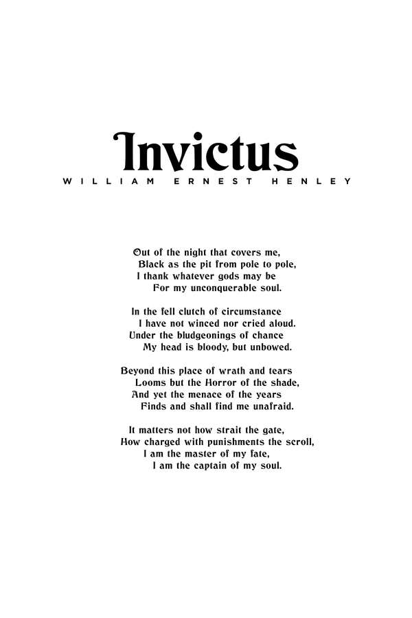 “Invictus” By William Ernest Henley Review – The Book Corner Chronicles