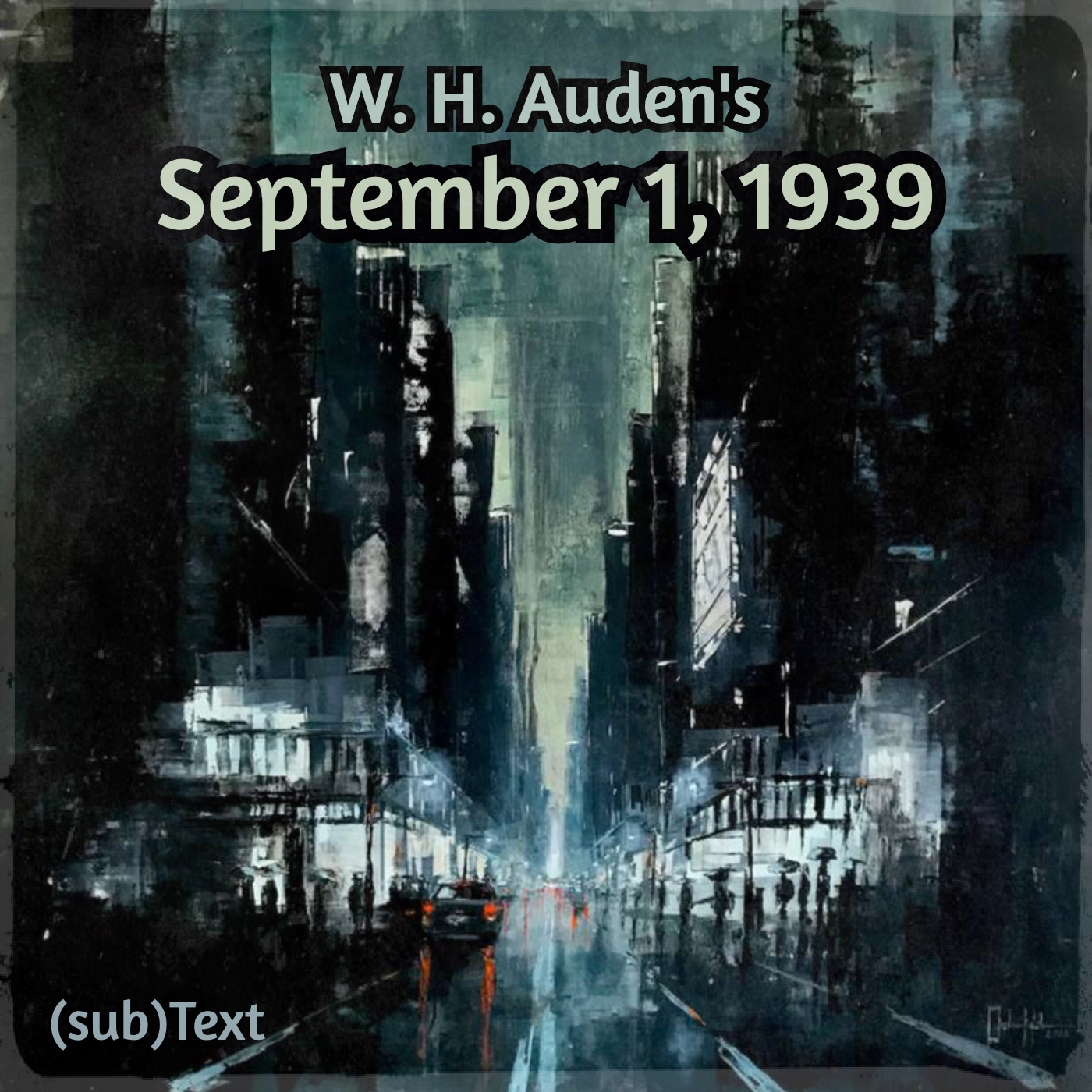 “September 1, 1939” By W.H. Auden Review – The Book Corner Chronicles
