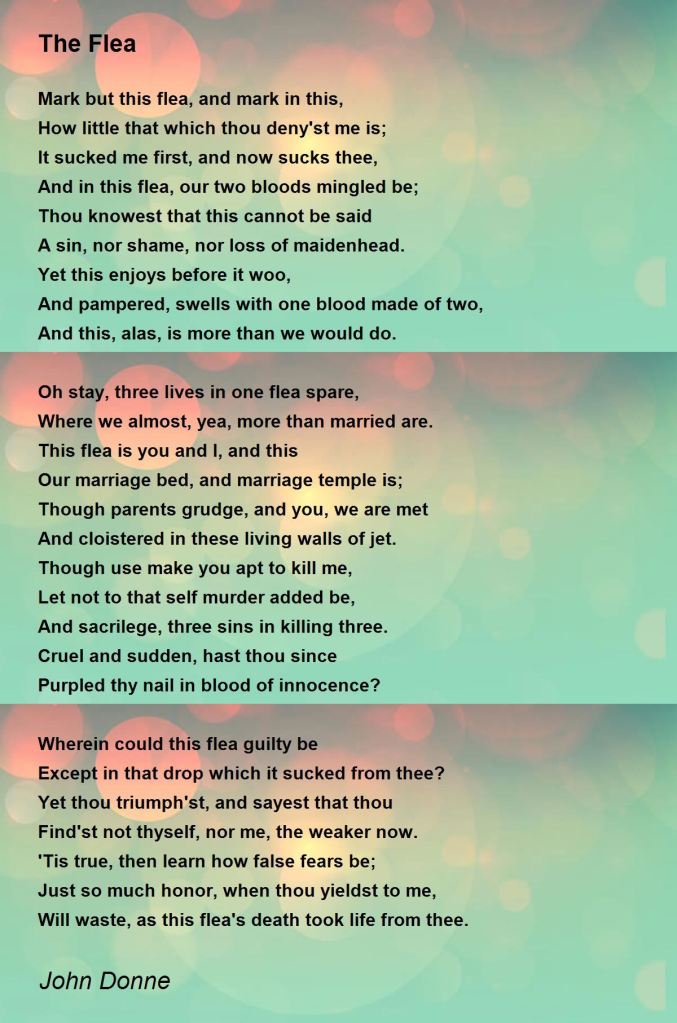 “The Flea” By John Donne Review – The Book Corner Chronicles
