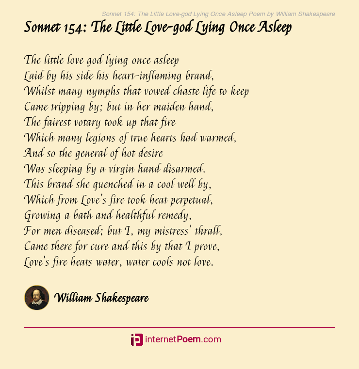 “Sonnet 154” By William Shakespeare Review – The Book Corner Chronicles