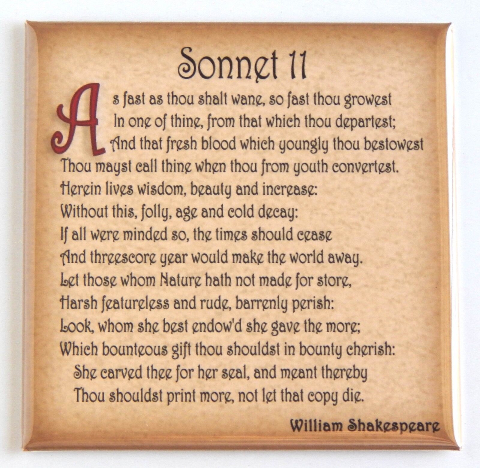 “Sonnet 11” By William Shakespeare Review – The Book Corner Chronicles