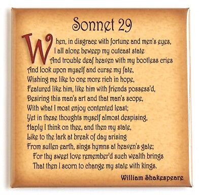 “Sonnet 29” By William Shakespeare Review – The Book Corner Chronicles